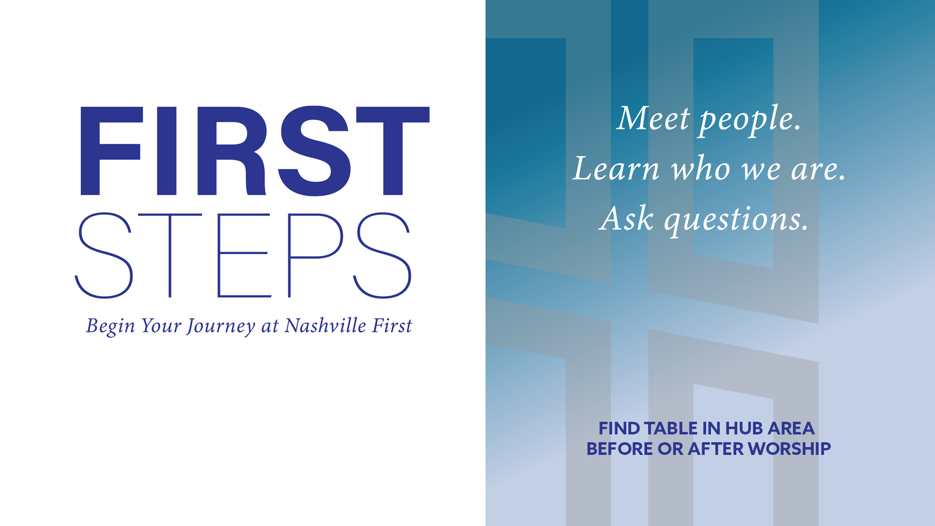 first-steps | Nashville First